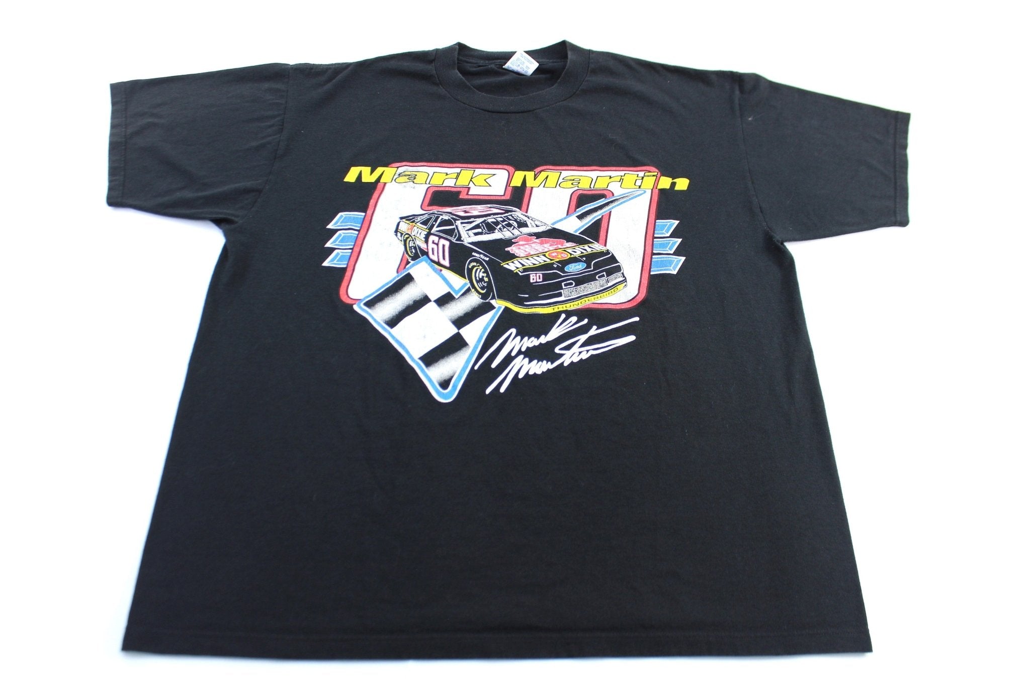 90's Mark Martin Racing Graphic T-Shirt – ThriftedThreads.com