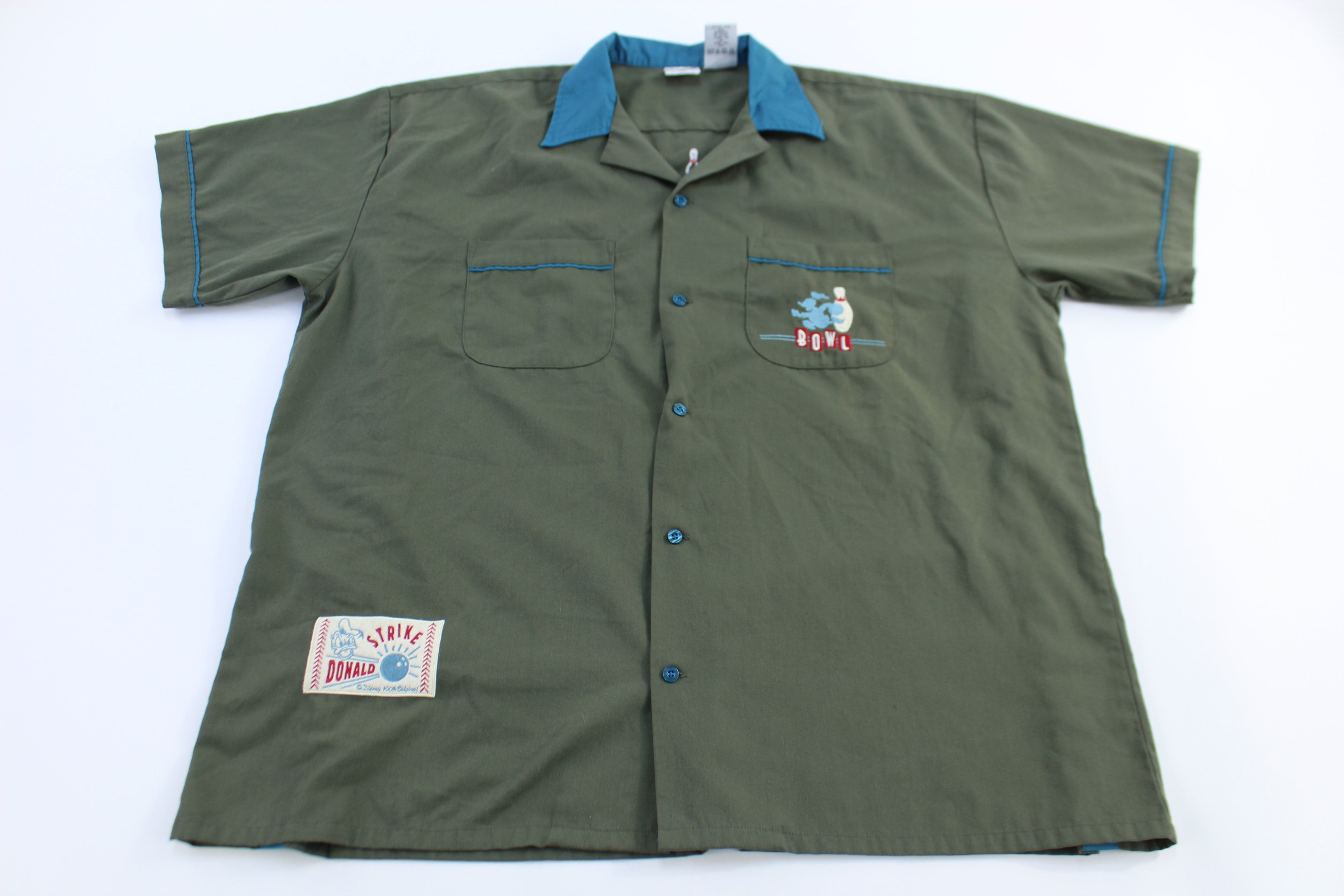 Disney Donald Duck Bowling Button Down – ThriftedThreads.com