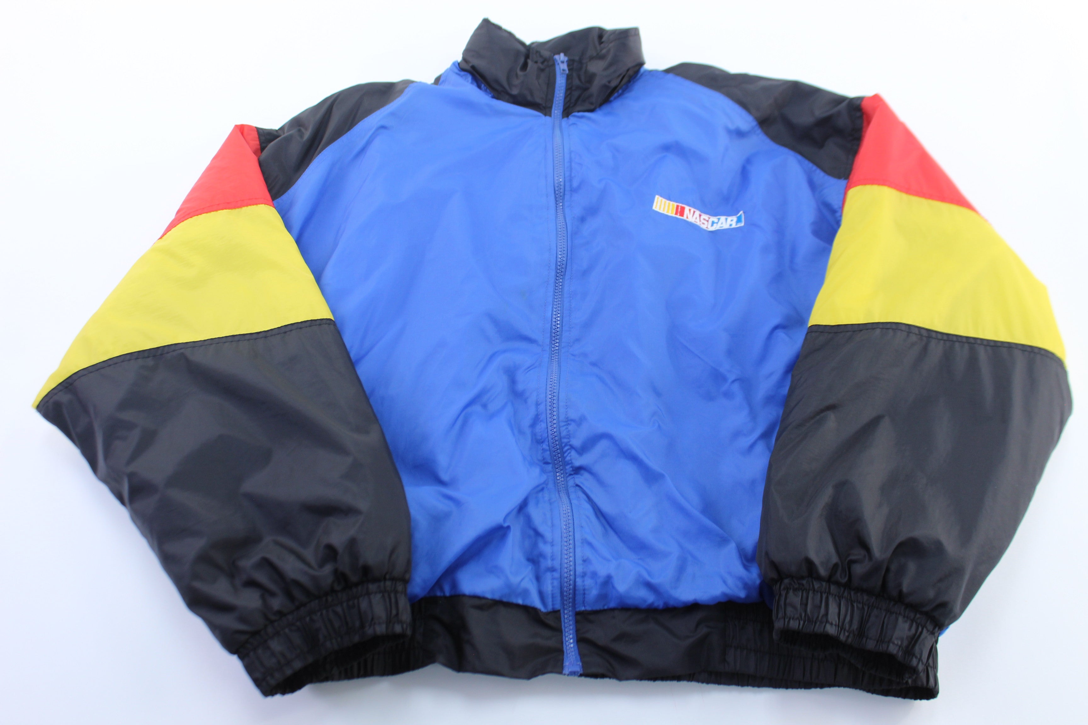 Nascar Embroidered Colorblock Racing Jacket – ThriftedThreads.com