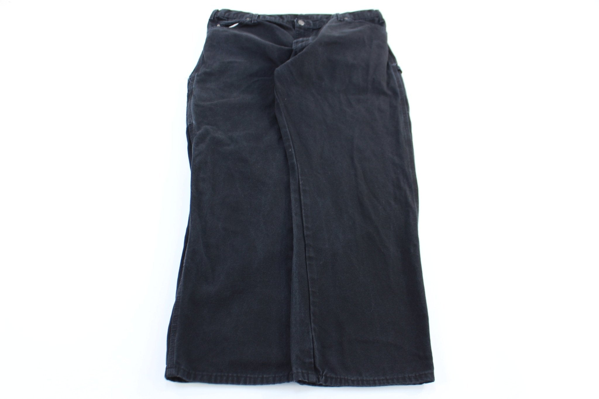 Dickies Logo Patch Black Carpenter Pants – ThriftedThreads.com