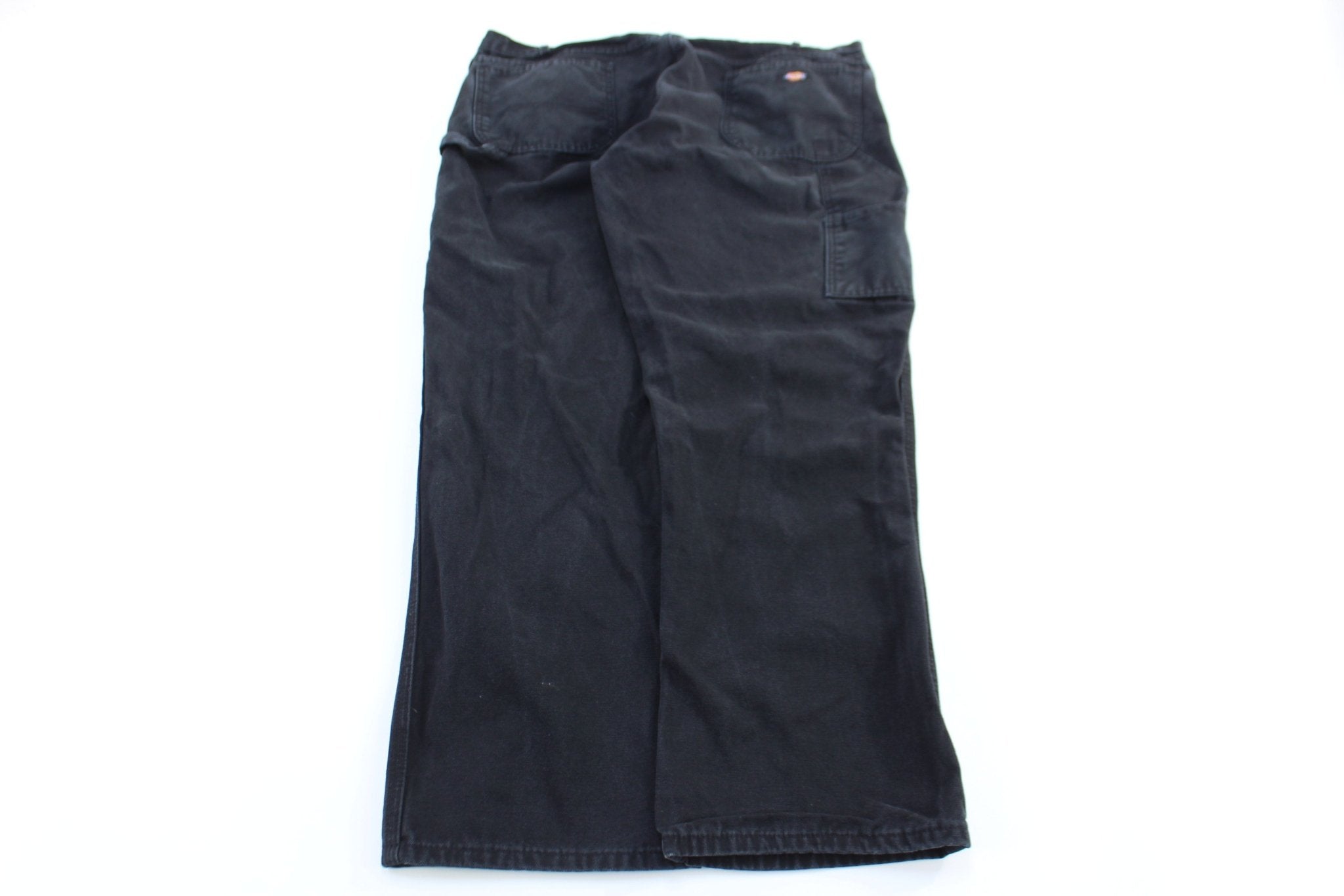 Dickies Logo Patch Black Carpenter Pants – ThriftedThreads.com