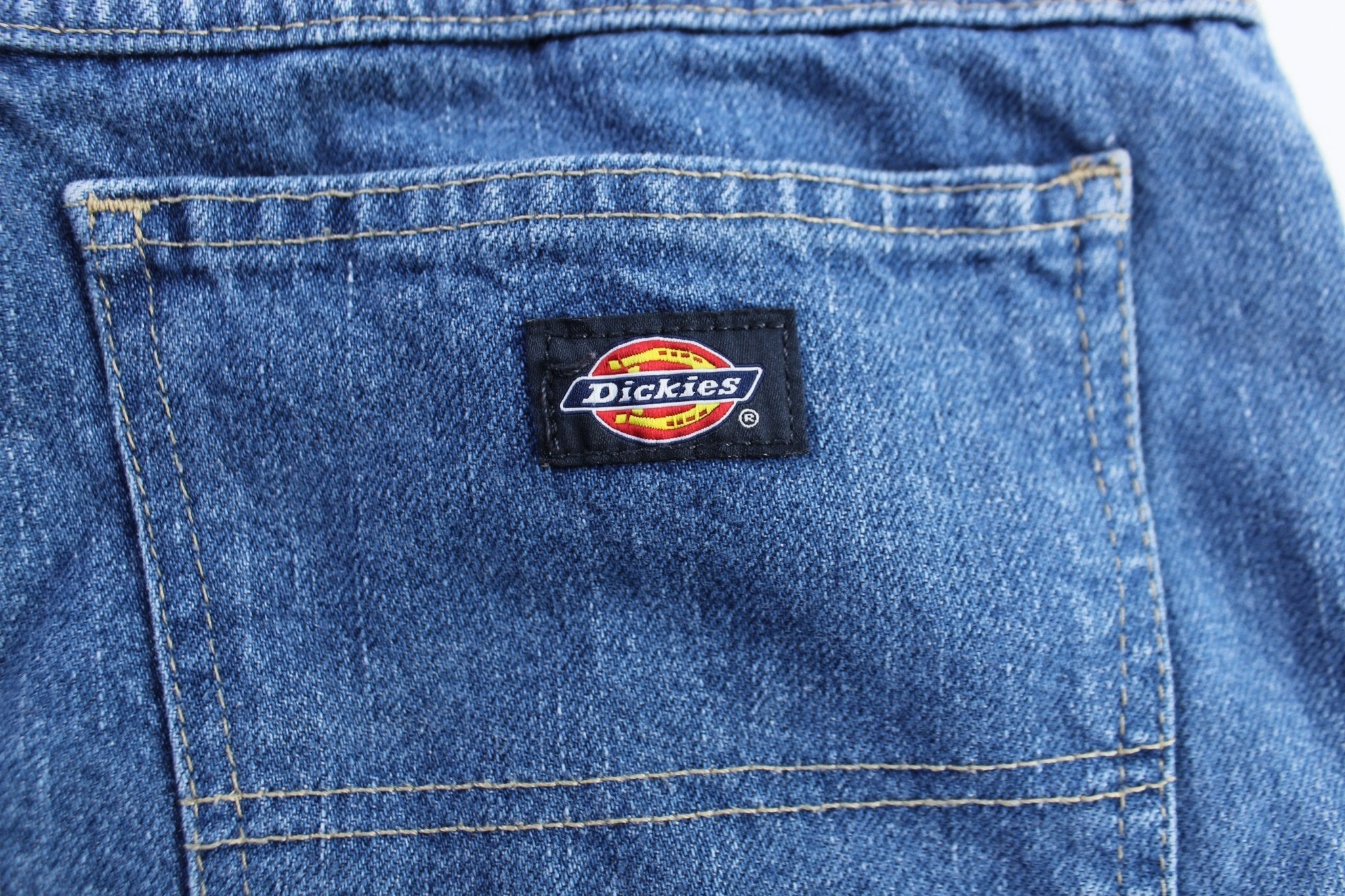 Dickie's Logo Patch Double Knee Carpenter Jeans – ThriftedThreads.com