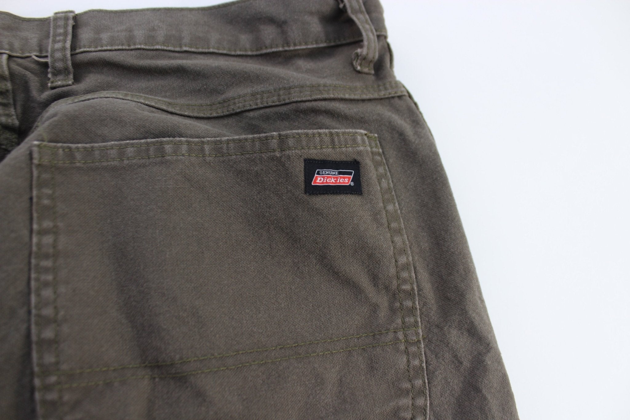Dickie's Logo Patch Green Carpenter Pants – ThriftedThreads.com