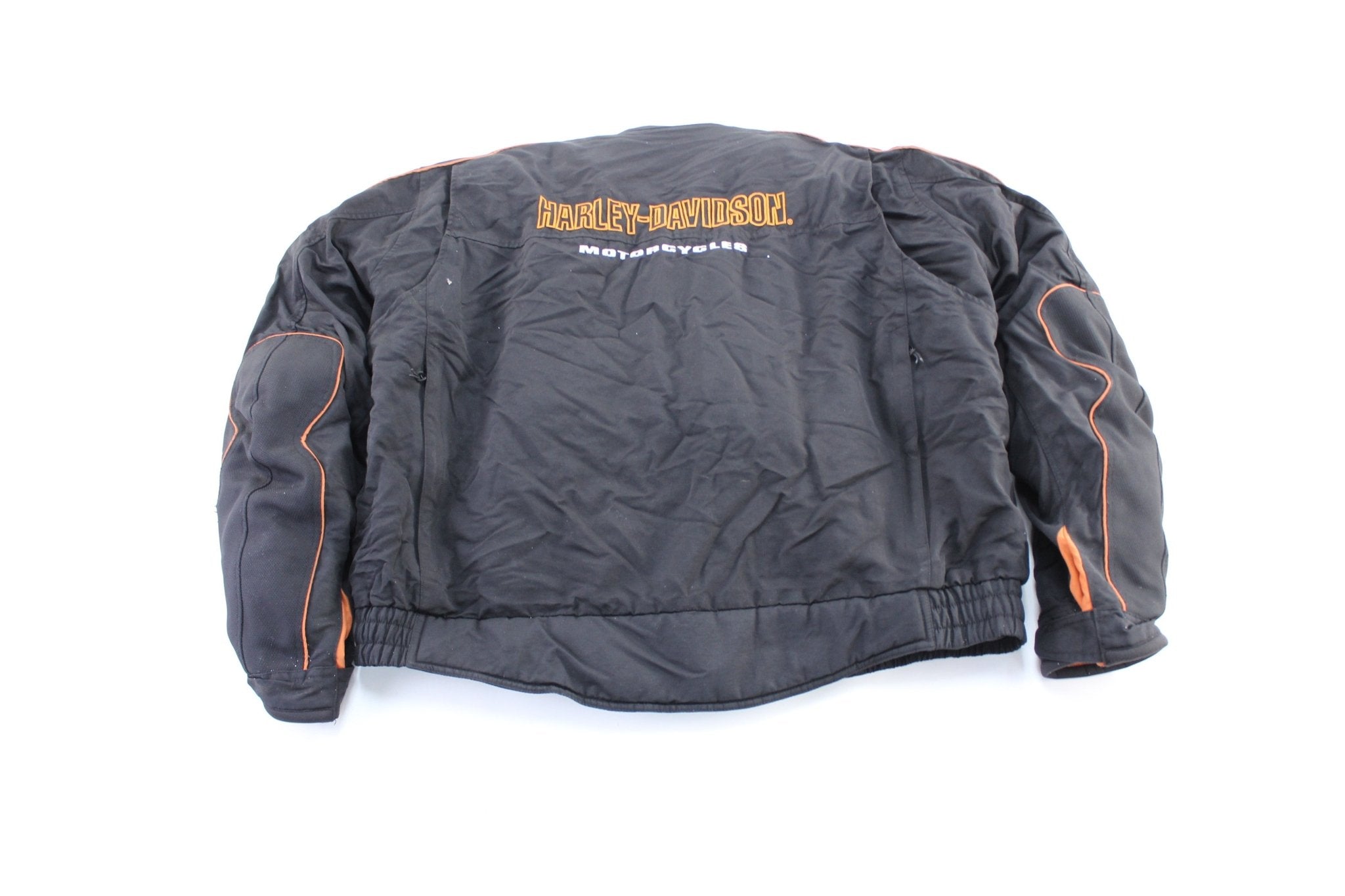 Harley Davidson Motorcycles Embroidered Biker Jacket – ThriftedThreads.com