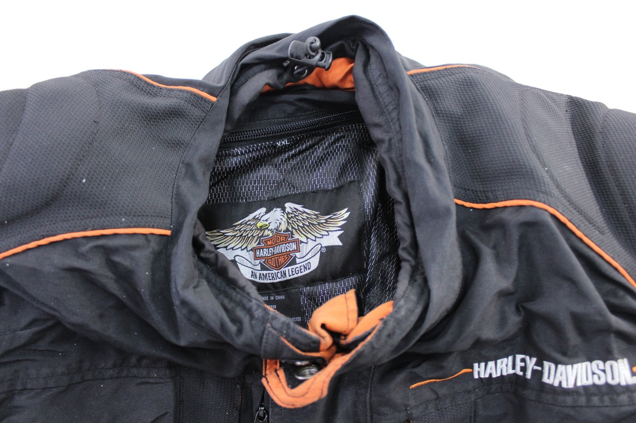 Harley Davidson Motorcycles Embroidered Biker Jacket – ThriftedThreads.com