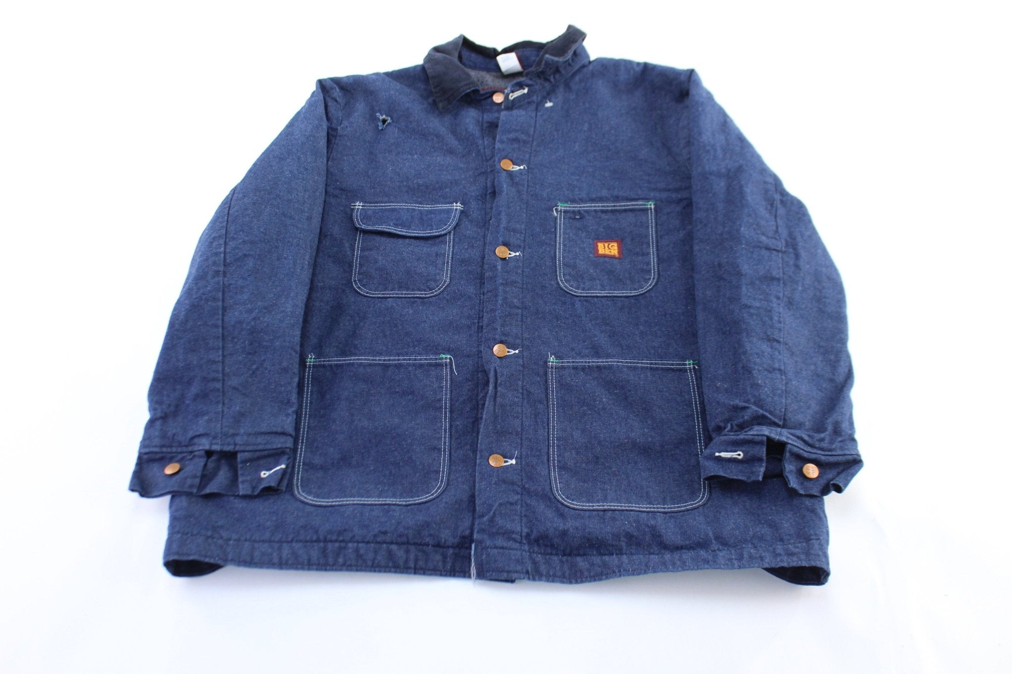 Vintage Big Ben by Wrangler Dark Wash Denim Chore Jacket ...