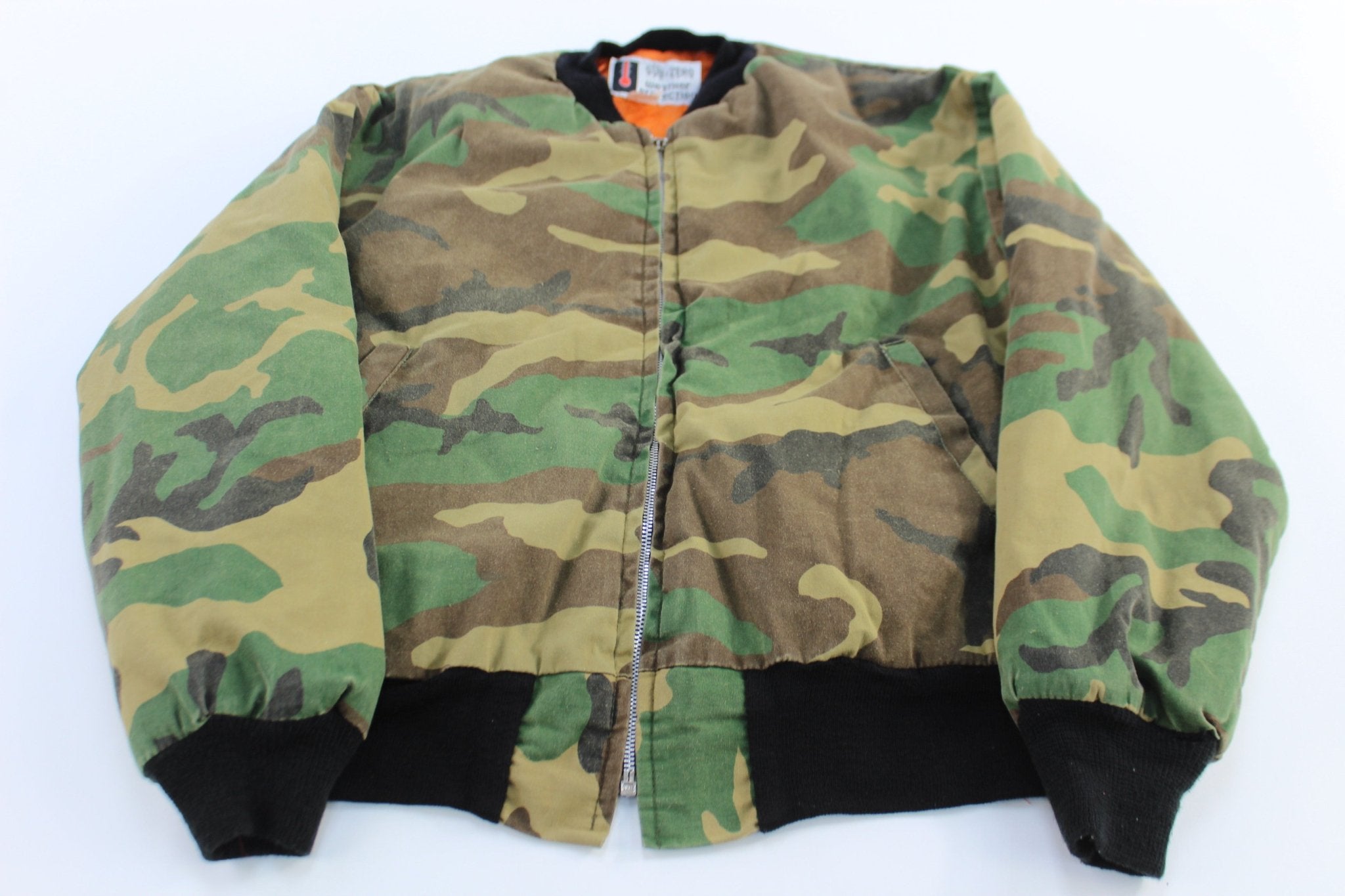 Vintage Sub-Zero Camo Bomber Jacket – ThriftedThreads.com