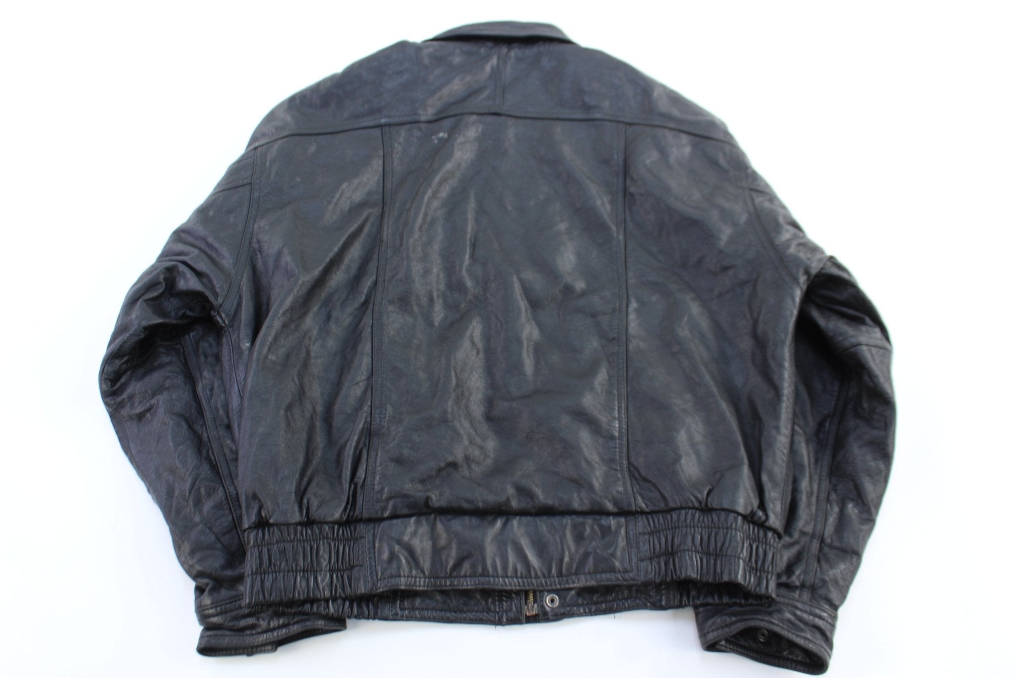 Vintage Wilsons Black Full Zip Leather Jacket – ThriftedThreads.com