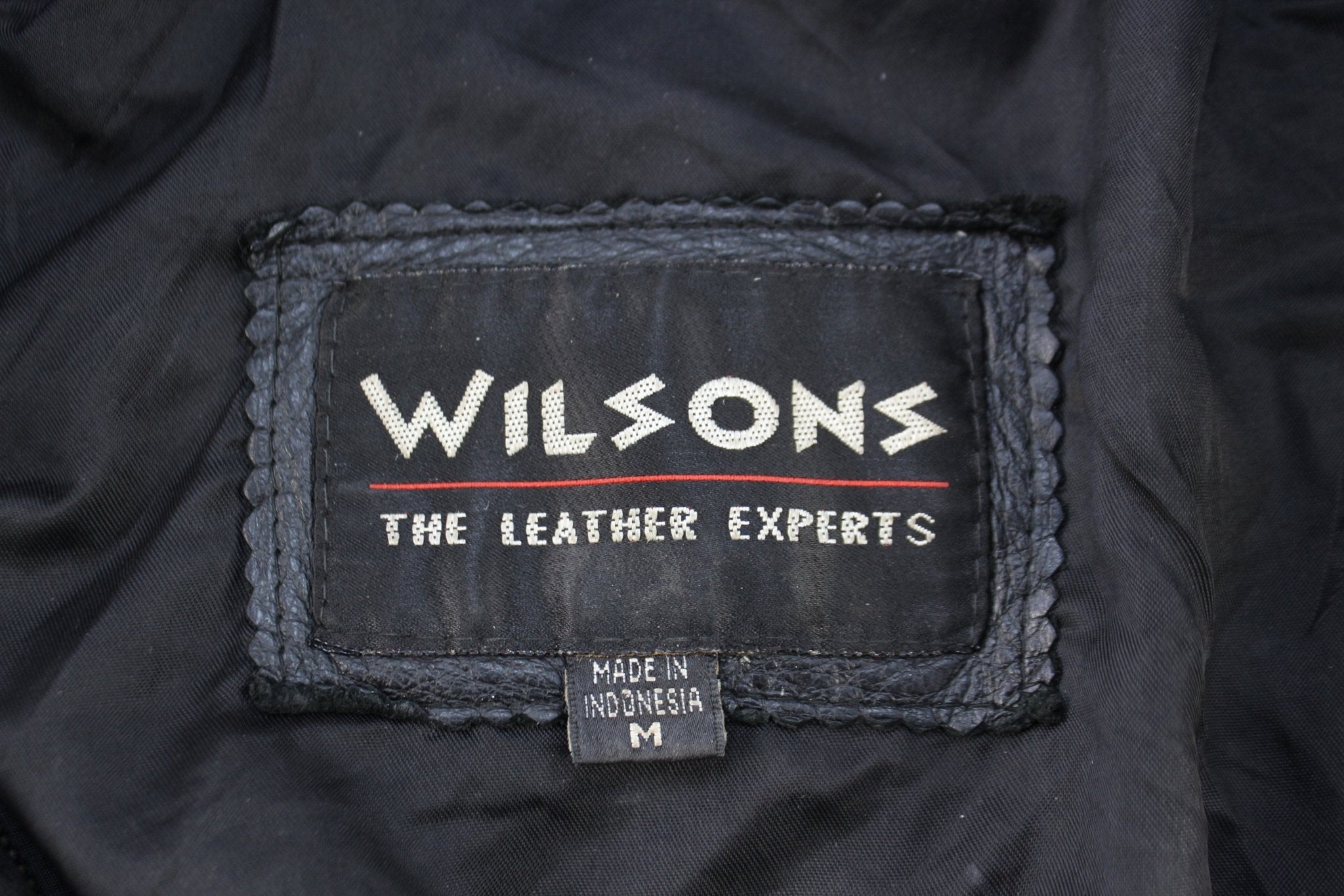 Vintage Wilsons Black Full Zip Leather Jacket – ThriftedThreads.com