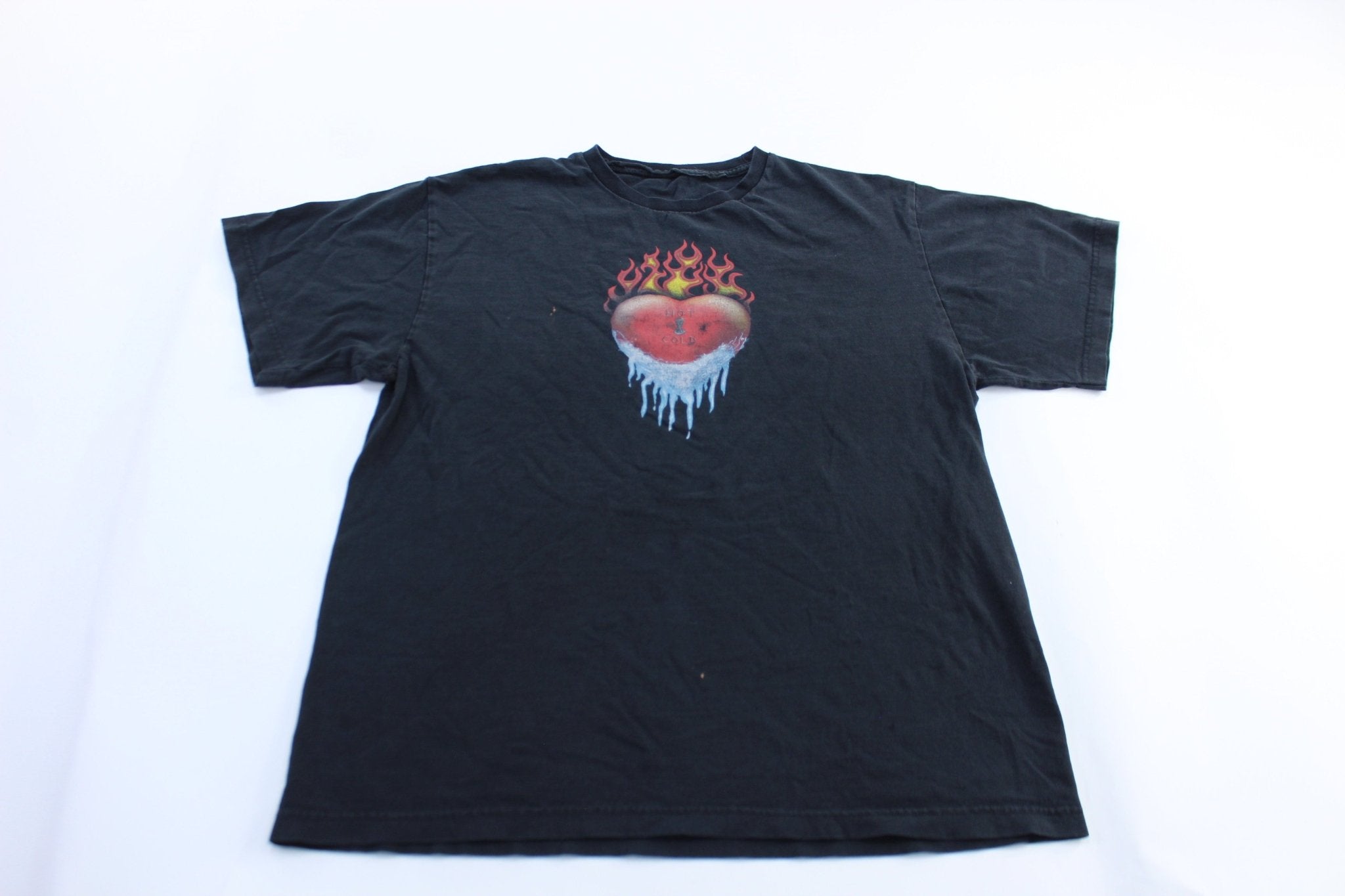 Y2K Ace Of Hearts Hot & Cold Heart T-Shirt – ThriftedThreads.com